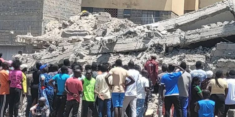 Building Collapses In Blue Estate Area, Shauri Moyo Nairobi