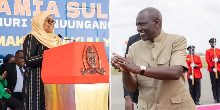 Light Moment As Ruto, Suluhu Exchange Banters In Tanzania