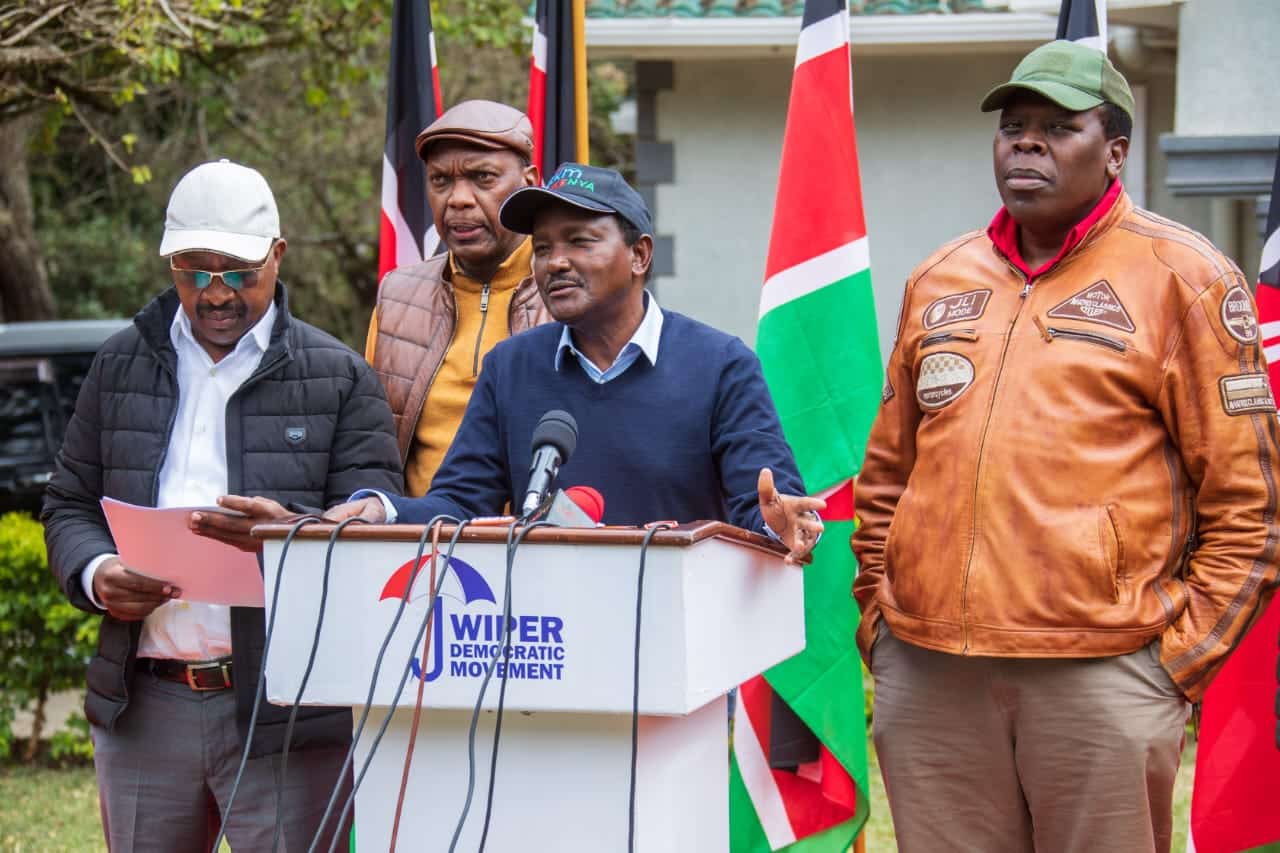 Kalonzo Cuts Short Speech As Goons Disrupt Azimio Presser