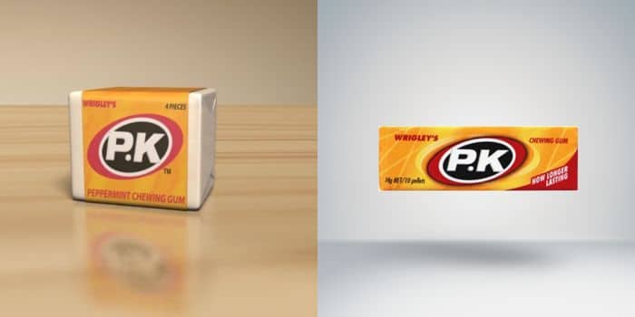 What Does Initial P.K In Chewing Gum Stand For?