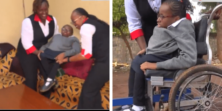 Terry Charity Takes Exams With An Oxygen Cylinder