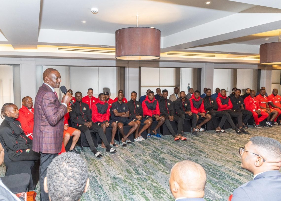 Ruto Announces Ksh2.5M Cash And Housing Rewards For Harambee Stars