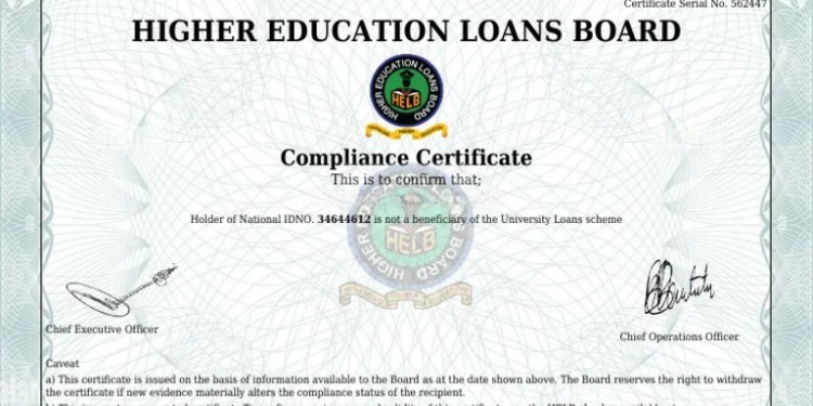 How To Access Your HELB Compliance Certificate